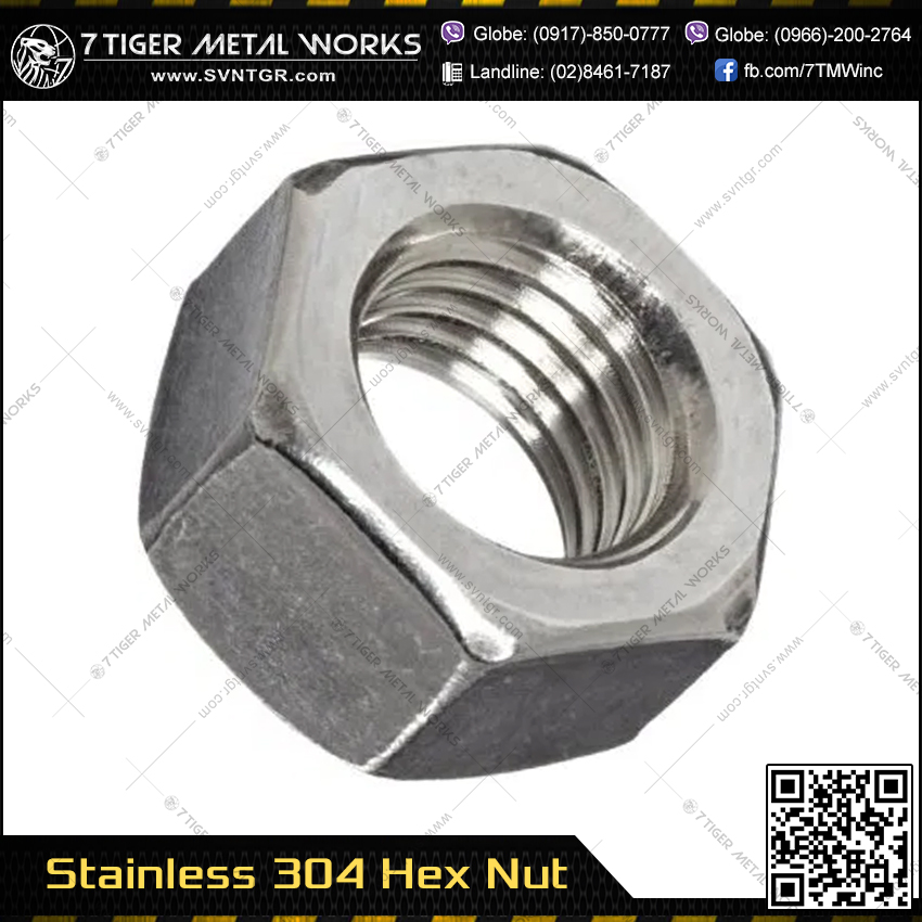 Stainless Steel 304 Hexagonal Nut (A2-70) - ASTM A325 Anchor Bolt ...
