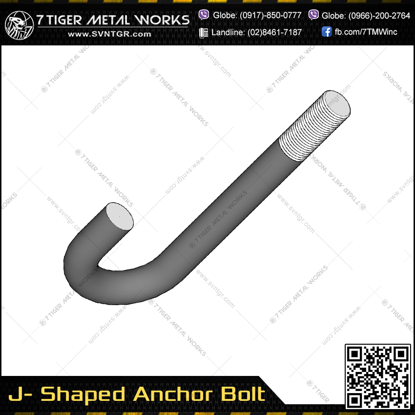 Anchor Bolt – J Shaped/ J Bolt (Cast-In-Place) - ASTM A325 Anchor Bolt ...