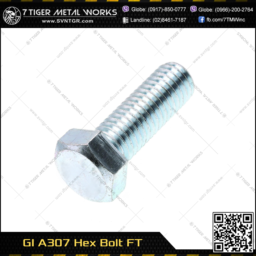 Galvanized Iron A307 Hexagonal Bolt - ASTM A325 Anchor Bolt Philippines