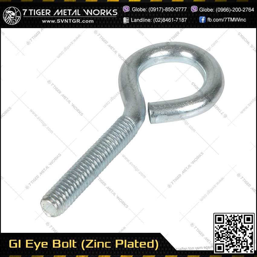 Galvanized Iron A307 Eye Bolt Zinc Plated Astm A325 Anchor Bolt