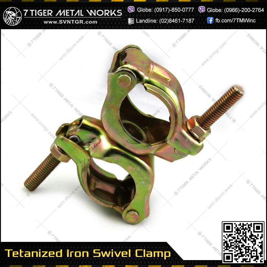 Tetanized Iron Swivel Clamp - ASTM A325 Anchor Bolt Philippines